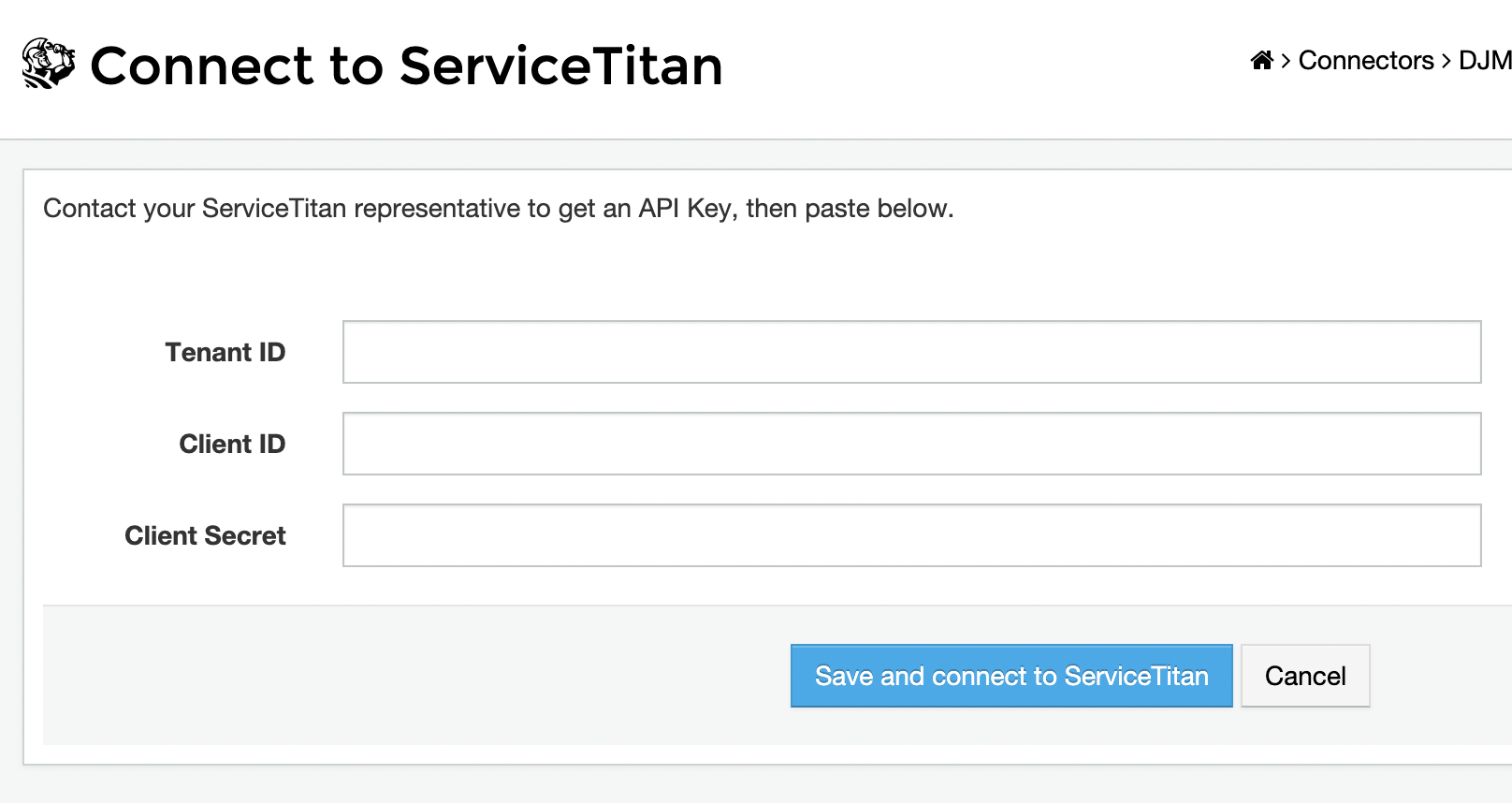 How to connect ServiceTitan