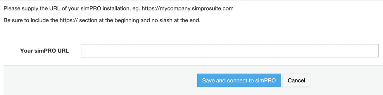 How to connect simPRO